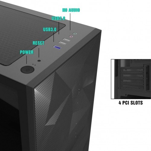 Aigo DarkFlash DLM21 Tempered Glass Micro ATX Gaming Casing - Premier ...