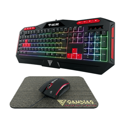Gamdias ARES M2 Gaming Keyboard, Mouse and Mouse Mat Combo - Premier ...
