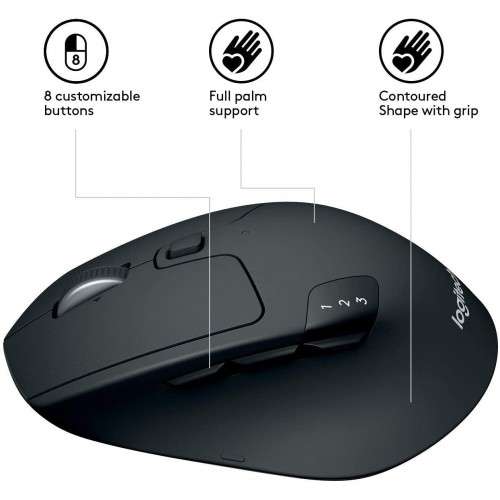 Logitech M720 TRIATHLON Multi Device Bluetooth Mouse - Premier Computer