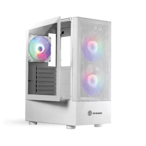 Revenger GHOST 2 White Mid Tower RGB ATX Gaming Case - Premier Computer
